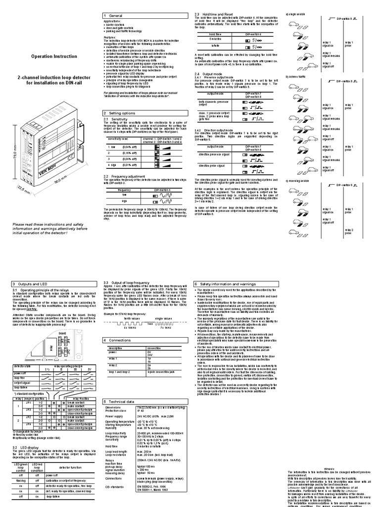 Vek M2H | Download Free PDF | Detector (Radio) | Relay
