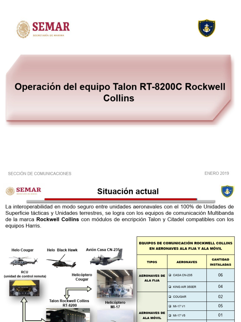 Operación Talon RT-8200C Rockwell Collins | PDF | Modulación de ...