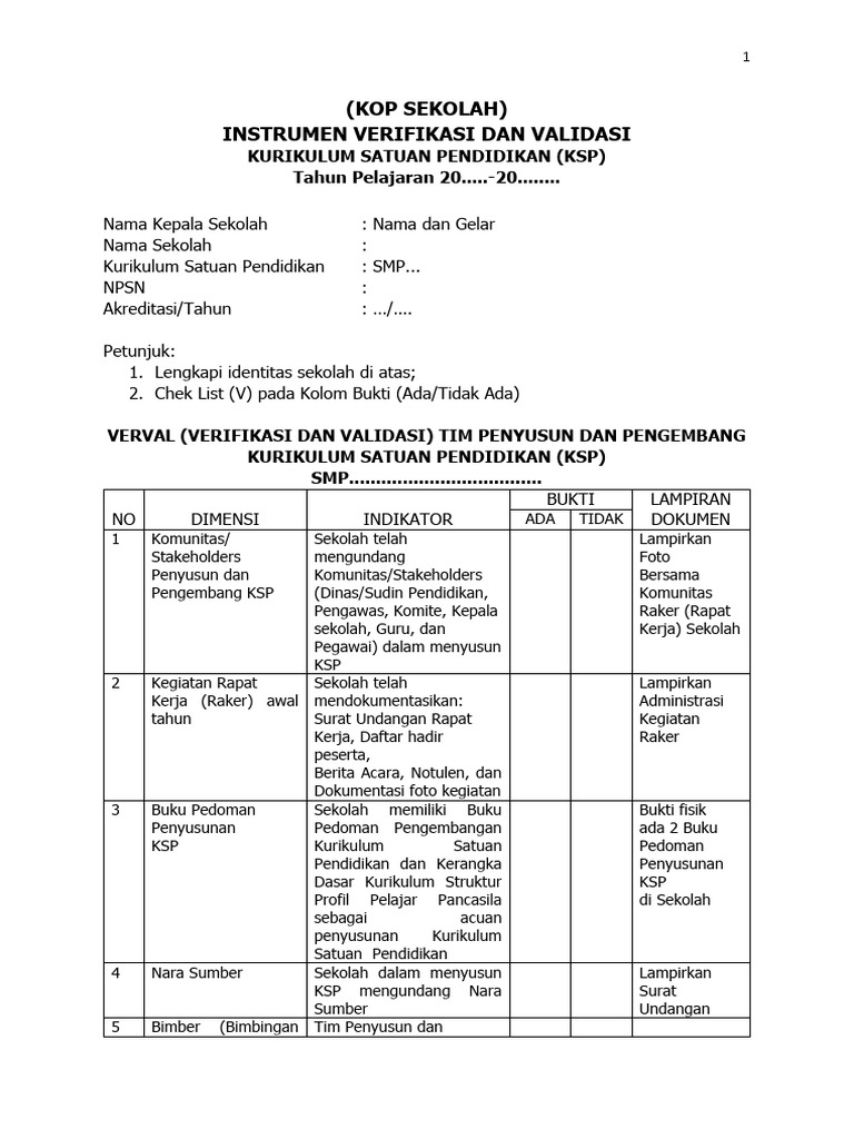 148' Instrumen Verval KSP | PDF | Karier & Perkembangan