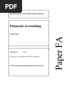 F3 Mock Exam Practice Test (3 Pairs 110 QS) Q - S | PDF | Debits And ...