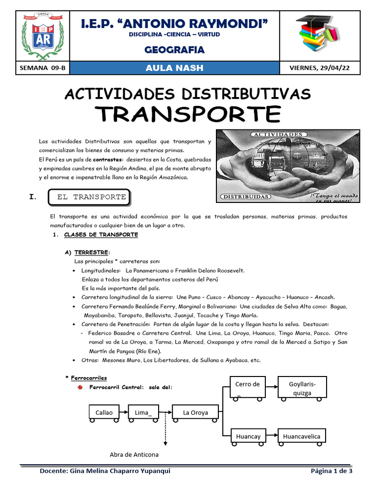 ACTIVIDADES DISTRIBUTIVAS-MATERIALl | PDF | Perú