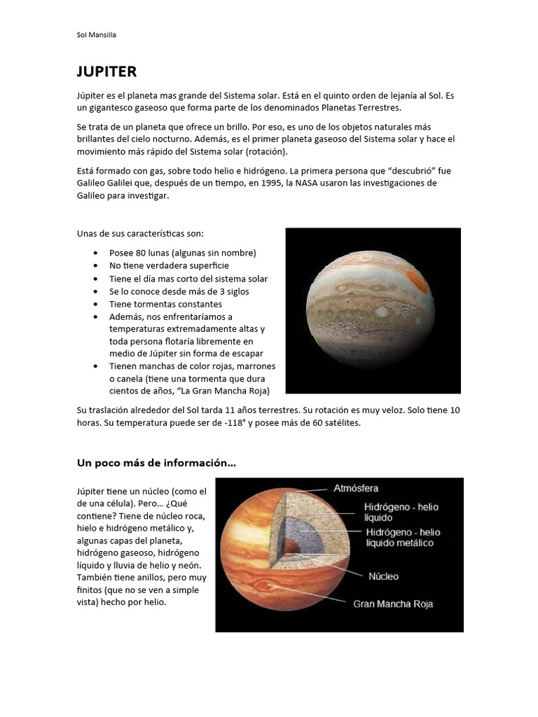 JUPITER | PDF | Júpiter | Satélite natural