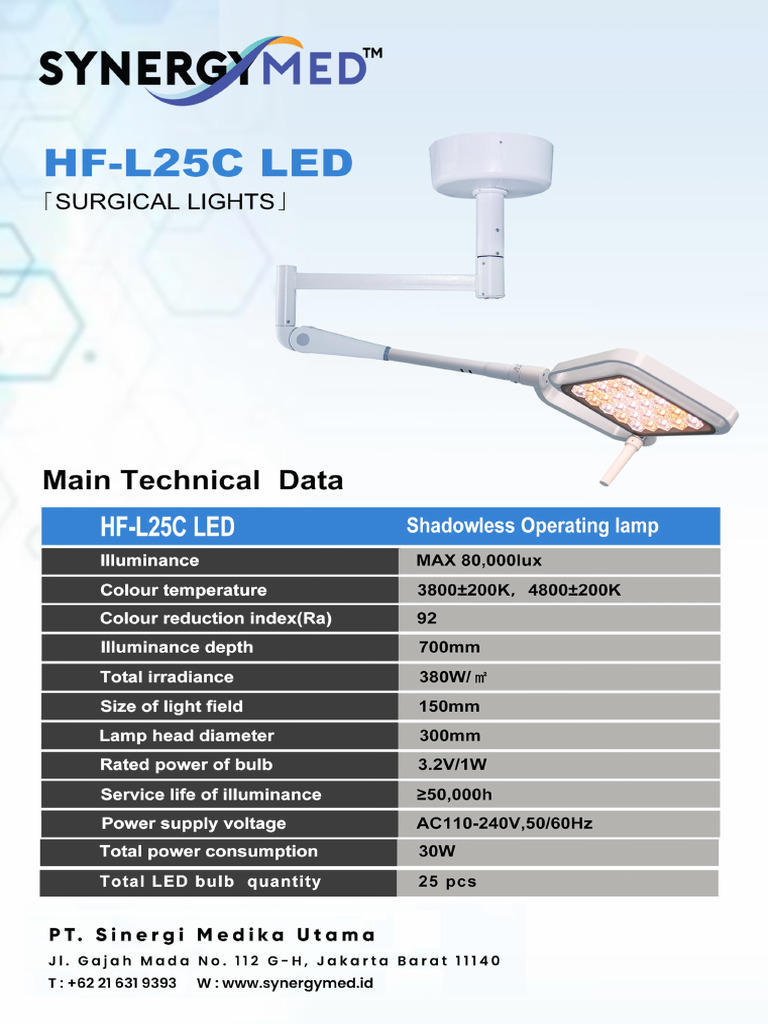Spesifikasi HF-L25C LED | PDF