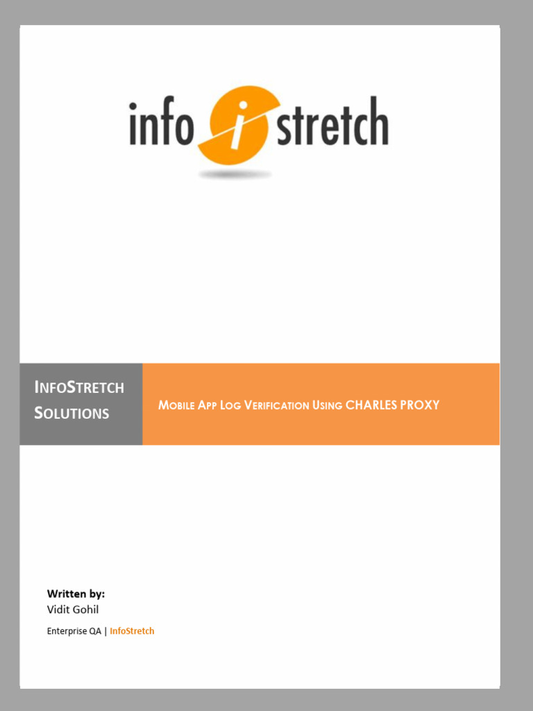 Mobile App Log Verification Using Charles Proxy | PDF | Proxy Server | World Wide Web