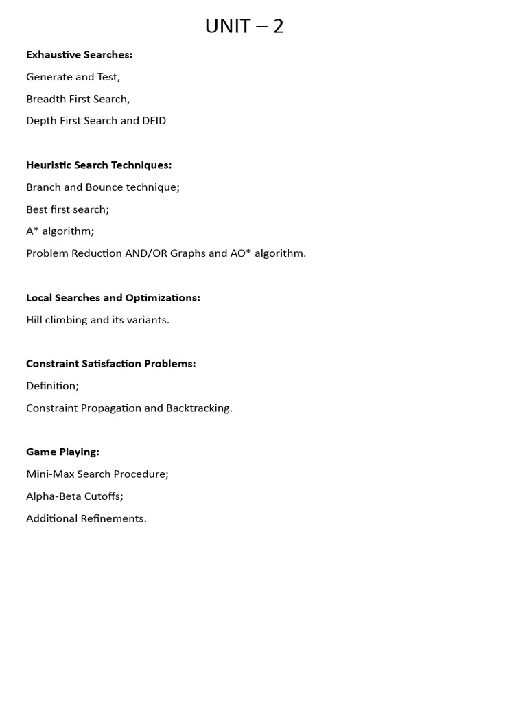 Unit - 2 | PDF | Algorithms And Data Structures | Algorithms