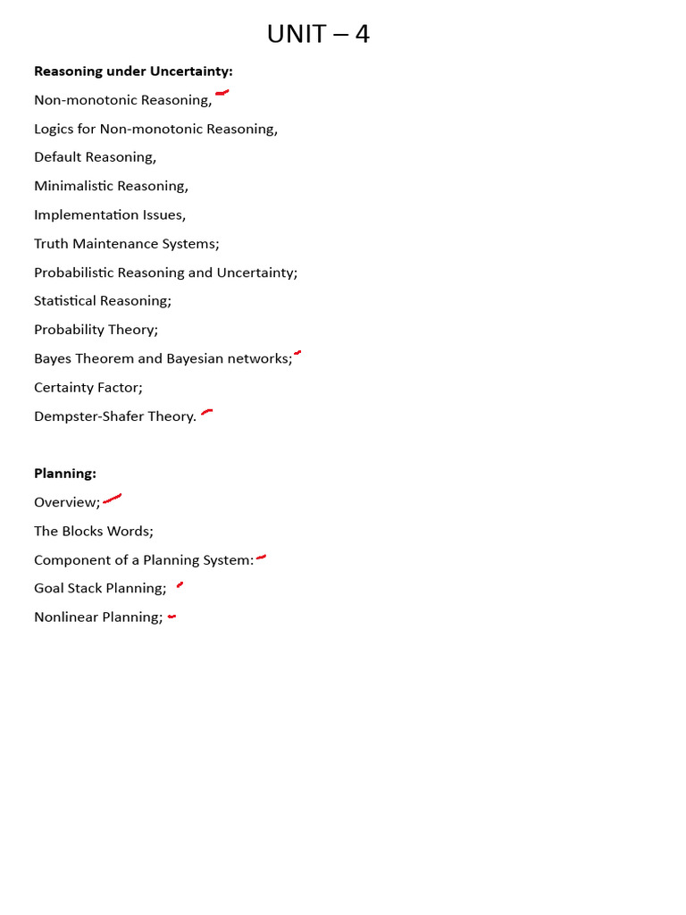 Unit - 4 | PDF | Bayesian Network | Bayesian Inference