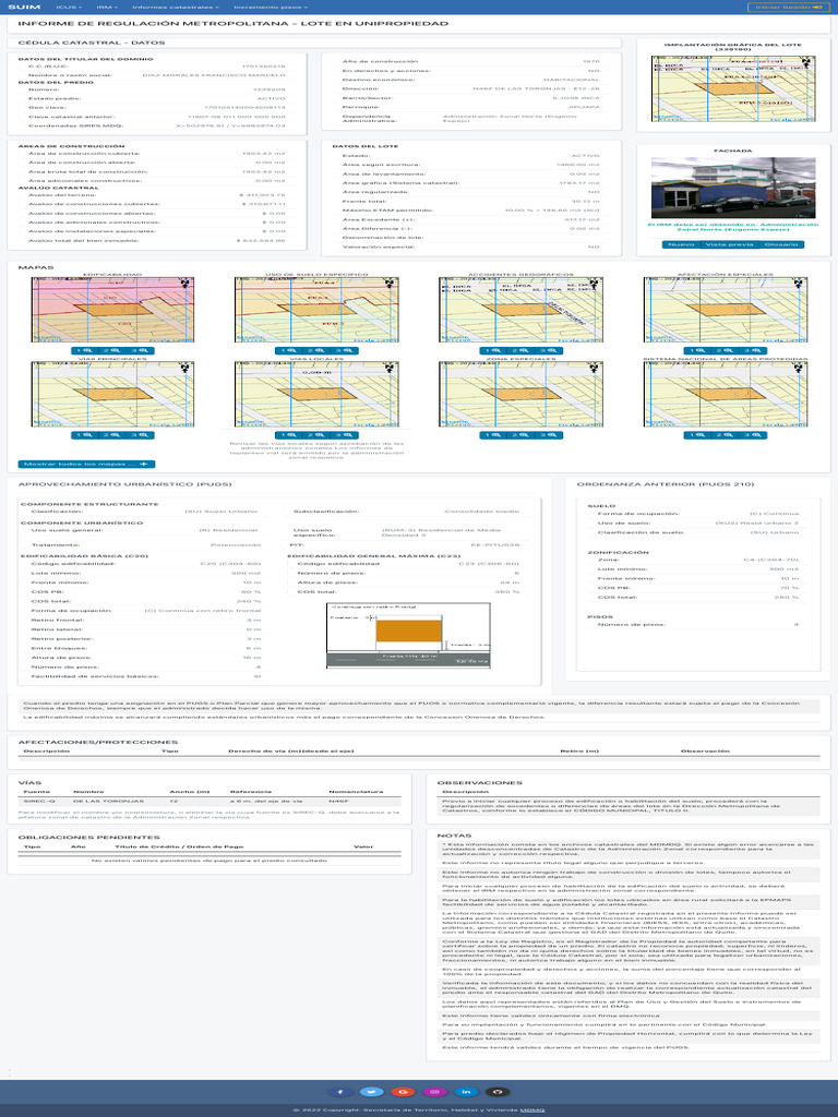 Información Predial en Uniprop | PDF | Propiedad