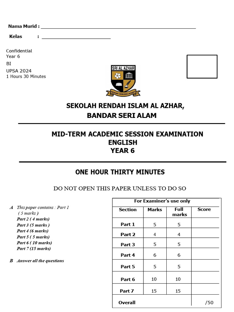 PPSA YEAR 6 | PDF