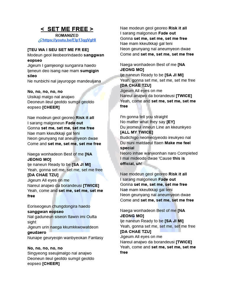 TWICE FANCHANTS For TWICE 5th WORLD TOUR | PDF | Alcoholic Drinks | Drink