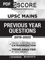 UPSC Prelims Topic-Wise PYQs Guide | PDF