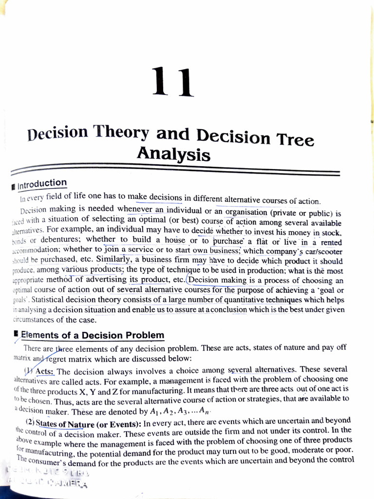Decision Theory and Tree Analysis | PDF | Decision Theory | Risk