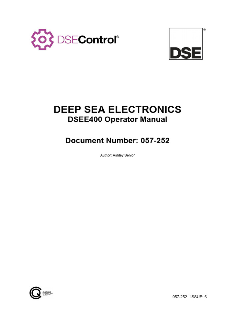DSEE400 Operator Manual 2 1 | PDF | Exhaust Gas | Usb