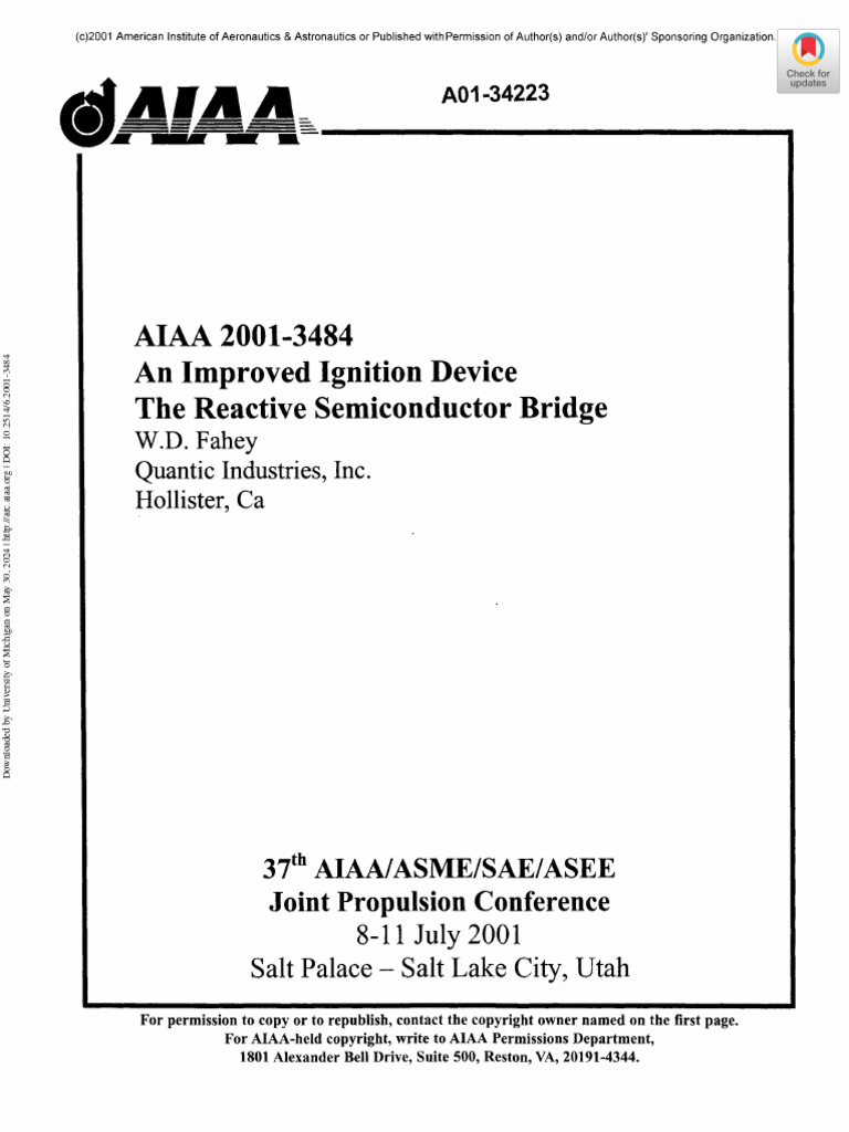 Improved Reactive Semiconductor Bridge | PDF | Combustion | Reliability ...