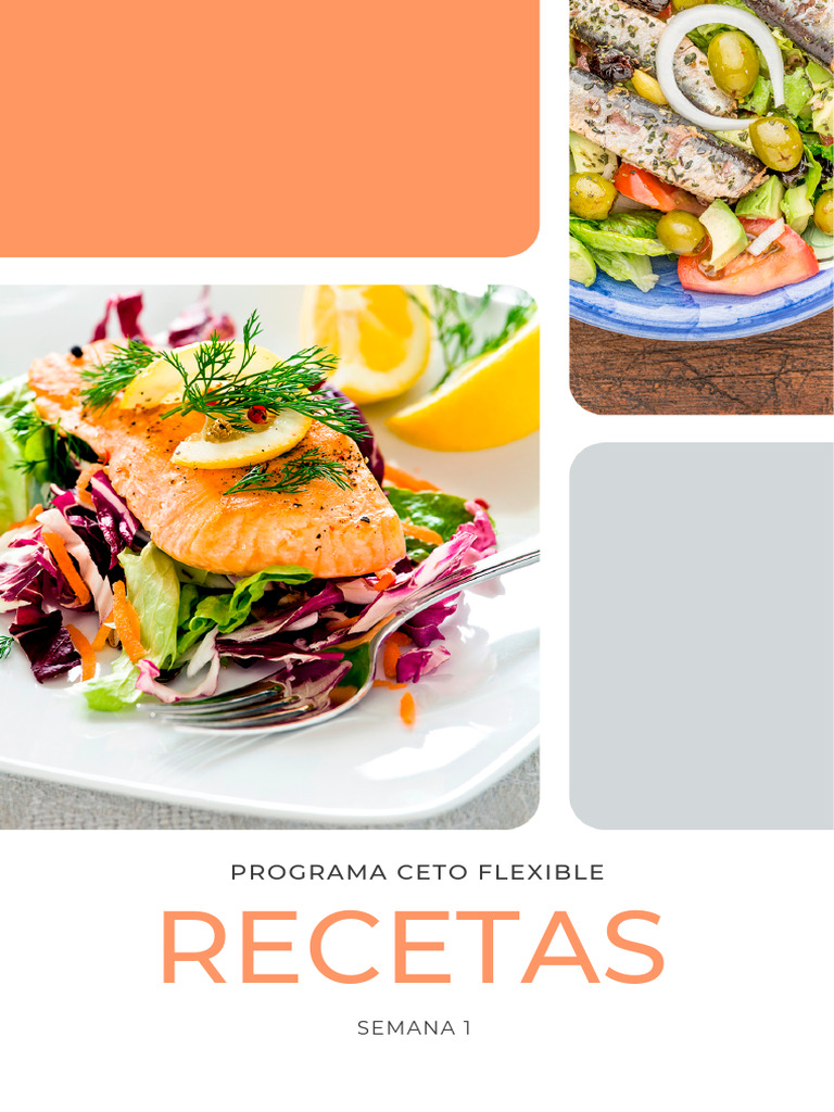 Semana 1 - Recetas | PDF | ensalada | Cocinando