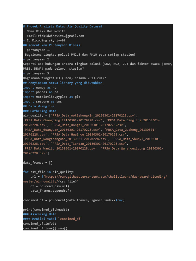 Proyek Analisis Data | PDF