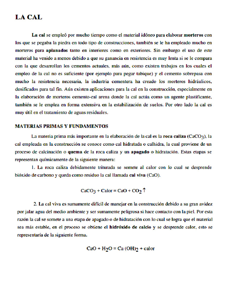 Quimica de Materiales - Cal | PDF