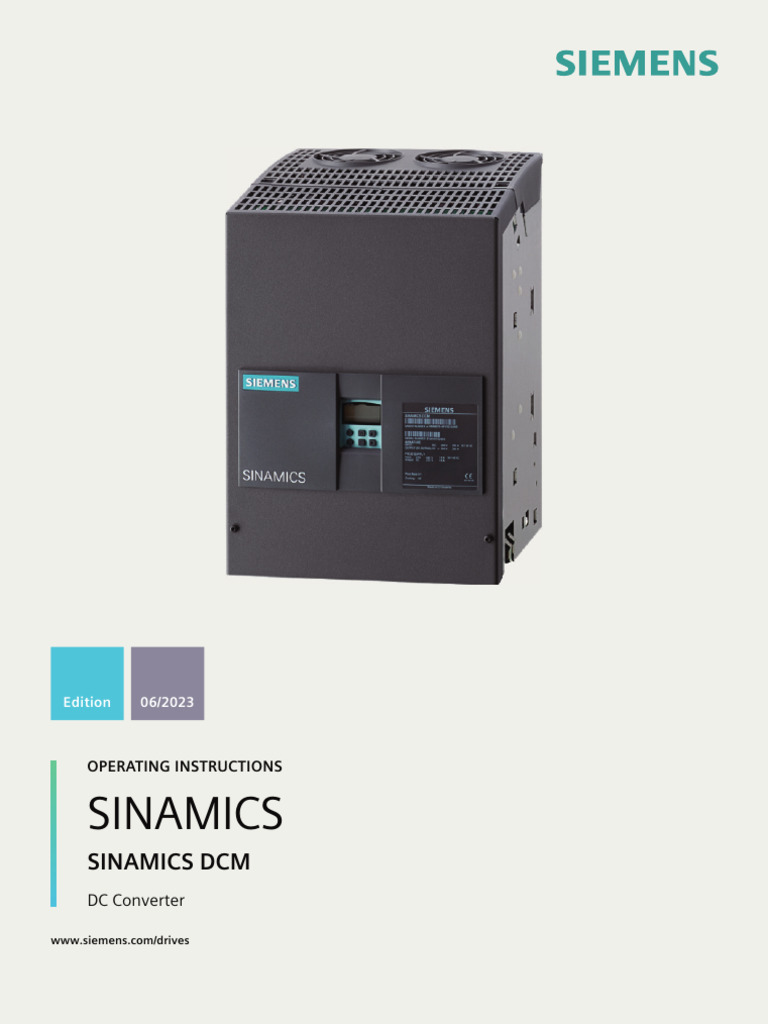 Sinamics DCM DC Converter En-Us | PDF | Electromagnetic Compatibility ...