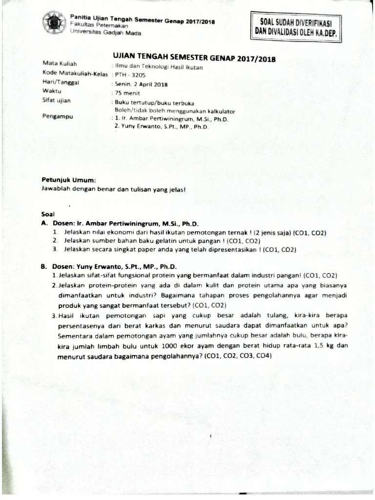 Ilmu Dan Teknologi Hasil Ikutan | PDF