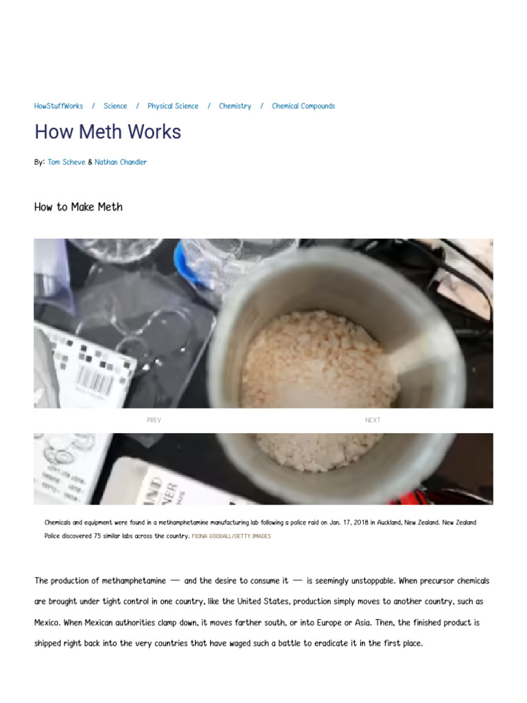How To Make Meth - HowStuffWorks | PDF | Methamphetamine | Materials