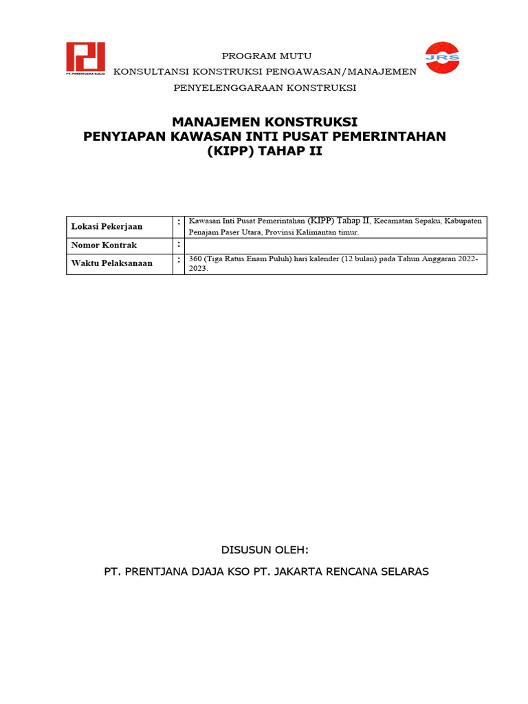 Program Mutu IKN | PDF