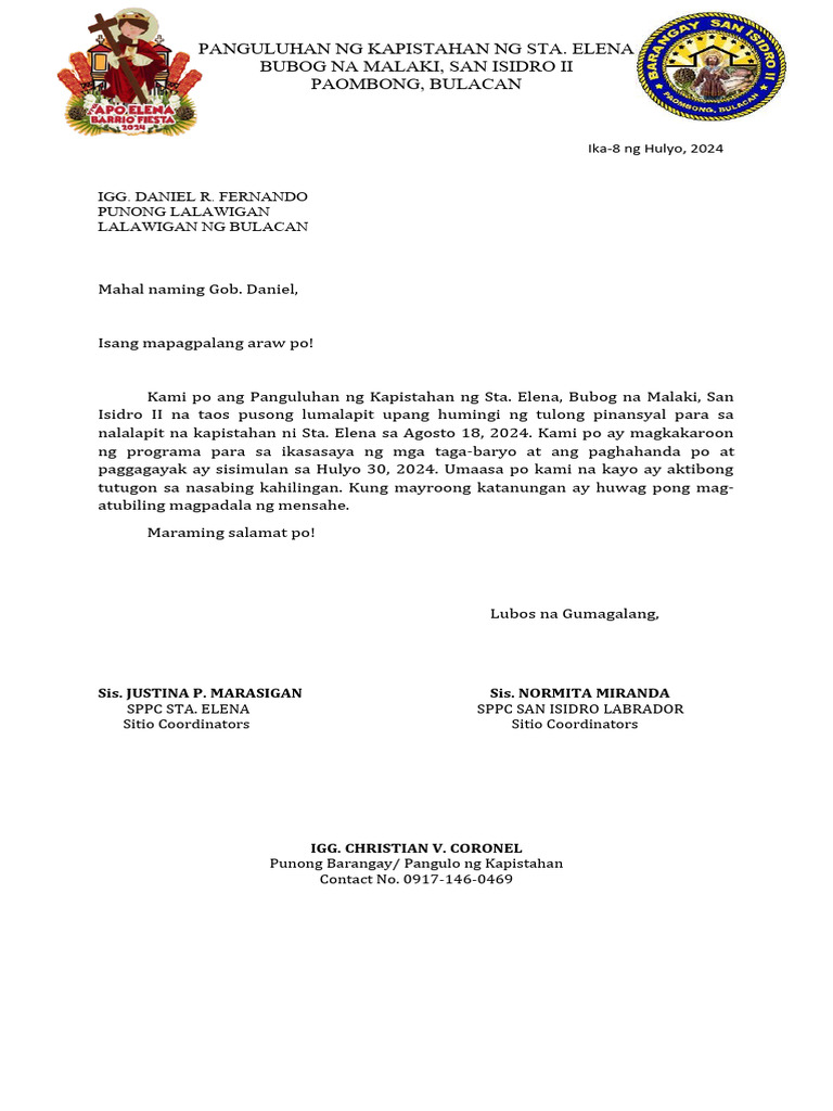 Kap Toto Letter Pista Sta - Elena | PDF