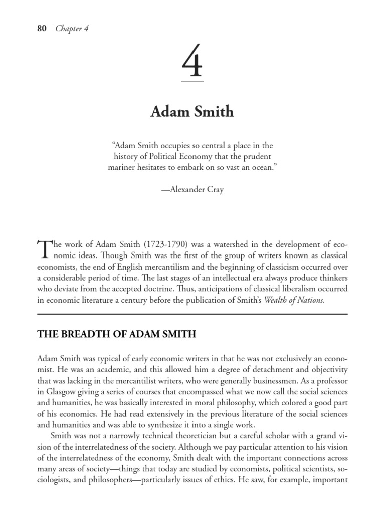 Adam Smith | PDF | Economics | Long Run And Short Run
