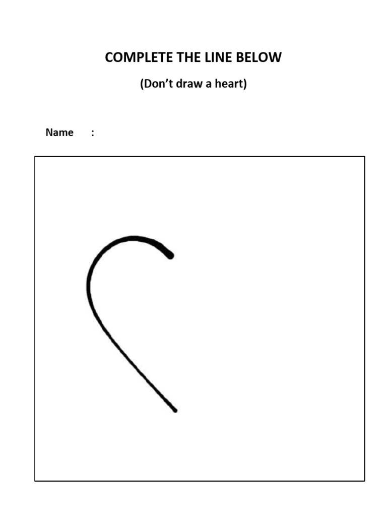 Complete The Line Below | PDF
