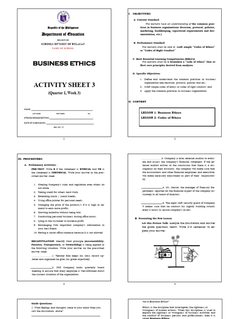 Crafting Business Ethics Codes | PDF | Business Ethics