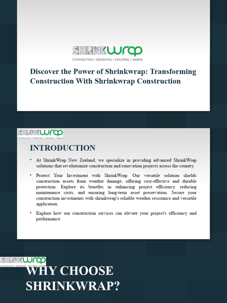 Discover The Power of Shrinkwrap Transforming Construction With ...