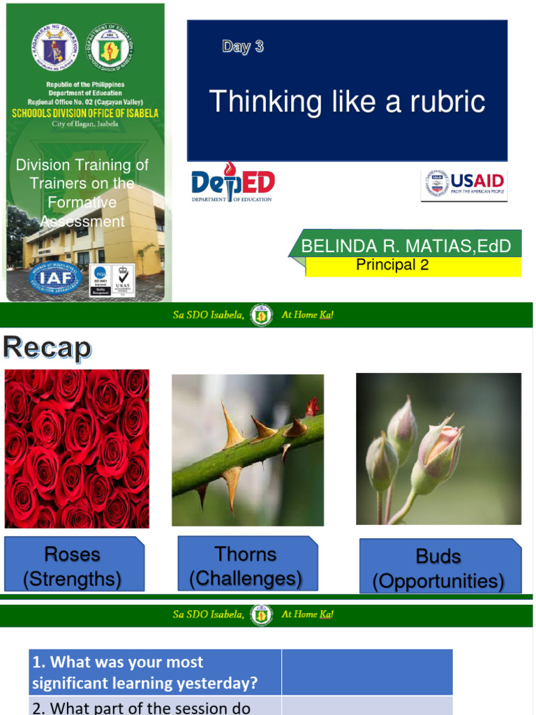 THINKING LIKE A RUBRIC Final 2 | PDF | Rubric (Academic) | Educational ...