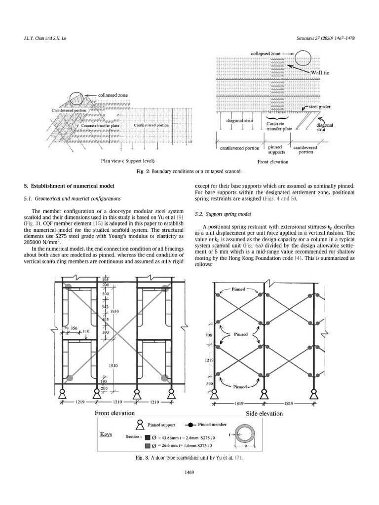 Numerical Model of Scaffold Structure | PDF | Scaffolding | Solid Mechanics