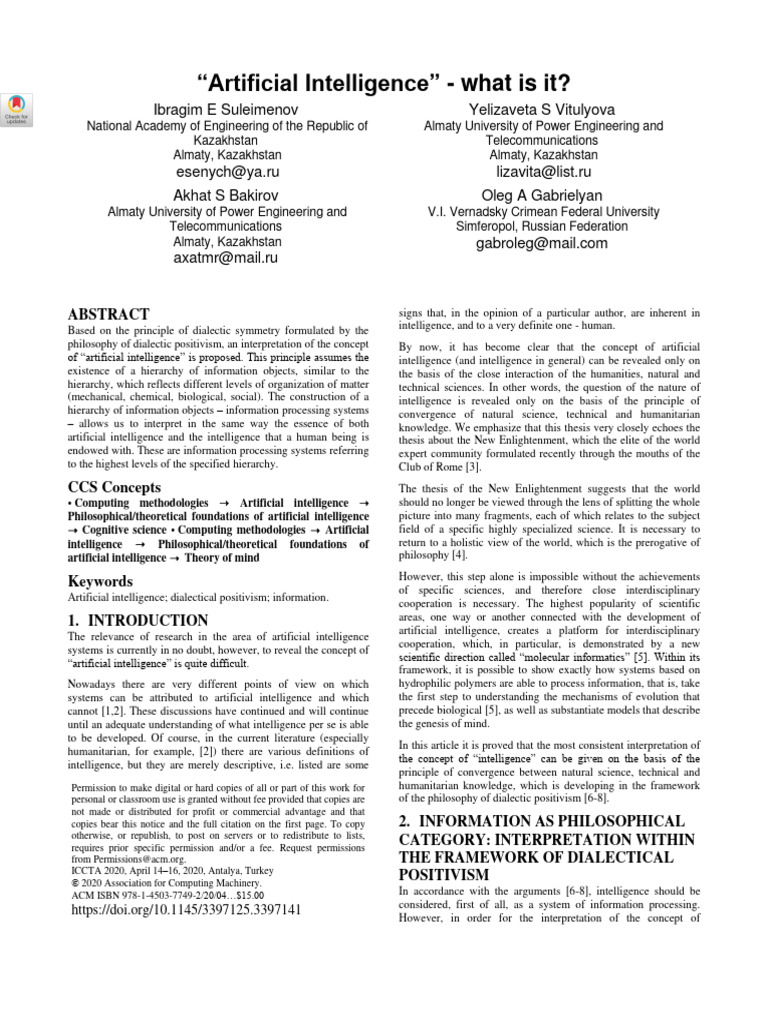 Artificial Intelligence | Download Free PDF | Information | Concept