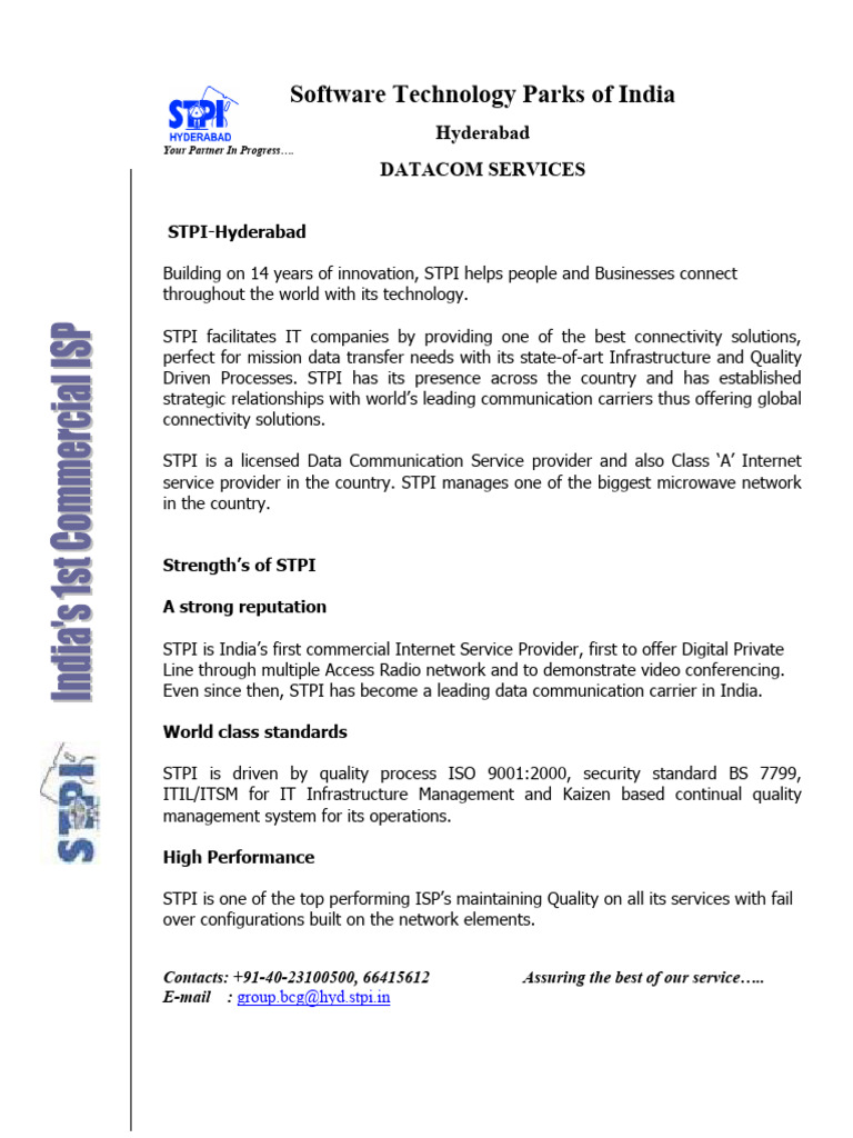 Stpi Introduction | PDF | Computer Network | Internet