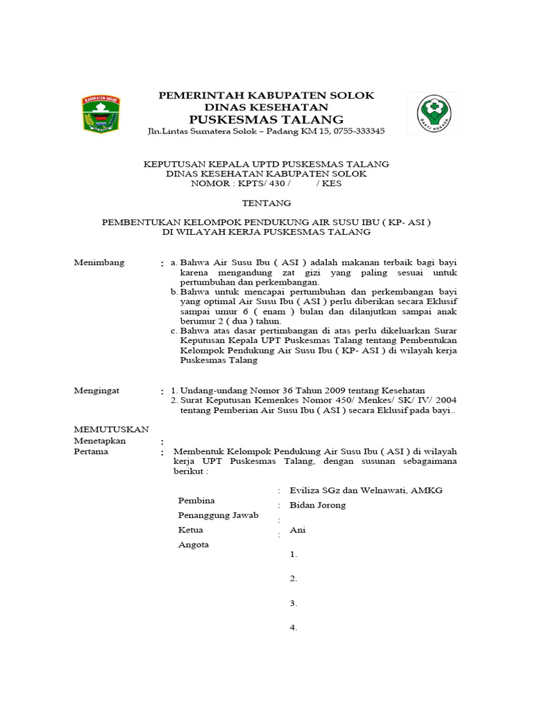 SK Akreditasi KP ASI | PDF