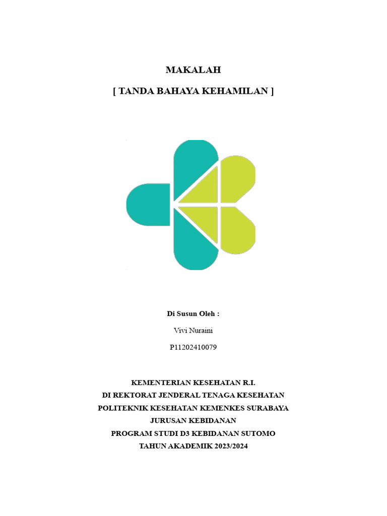 Makalah Vivi Nuraini - D3 Kebidanan Sutomo | PDF | Pengembangan Diri | Kesehatan Holistik