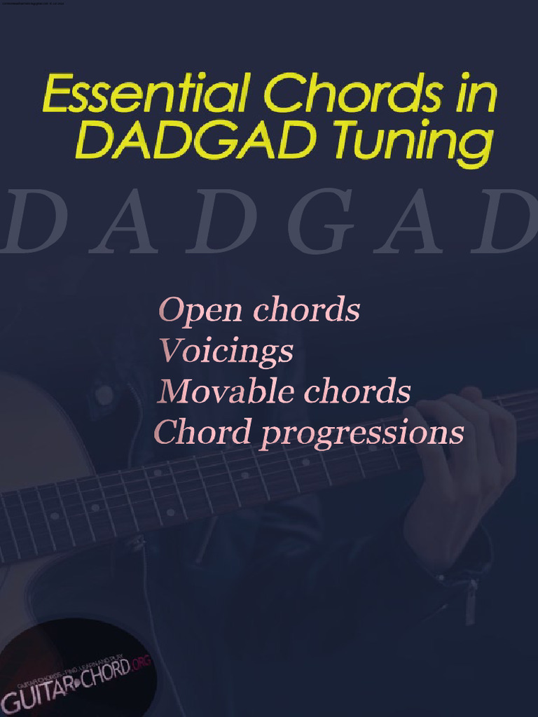 Essential Chords in DADGAD Tuning | Download Free PDF | Chord (Music ...