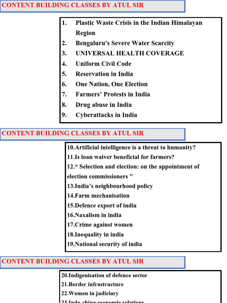 Complete Capf Ac Paper 2 Topics | PDF