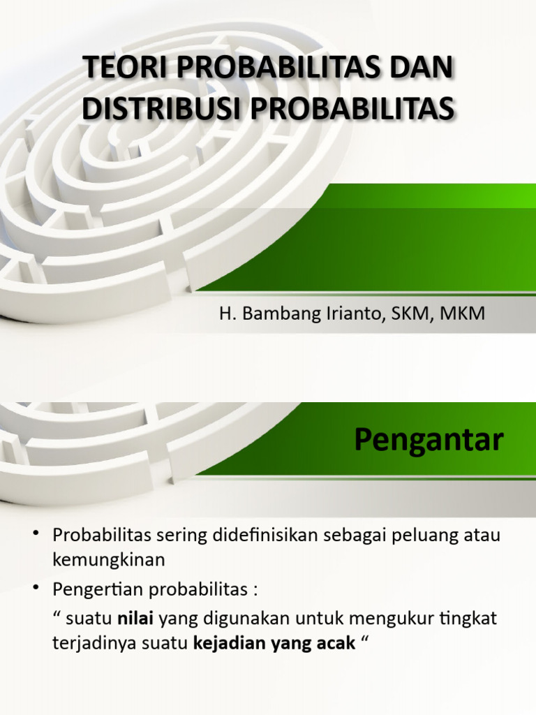 Teori Probabilitas & Distribusi Prob | PDF