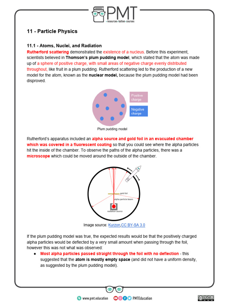 Notes - Topic 11 Particle Physics - CAIE Physics A-Level | PDF | Quark ...