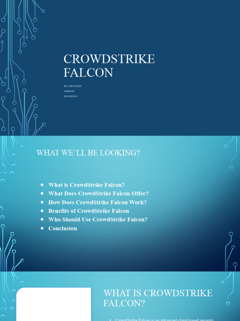 Crowdstrike Falcon - Aditi | PDF | Security | Computer Security