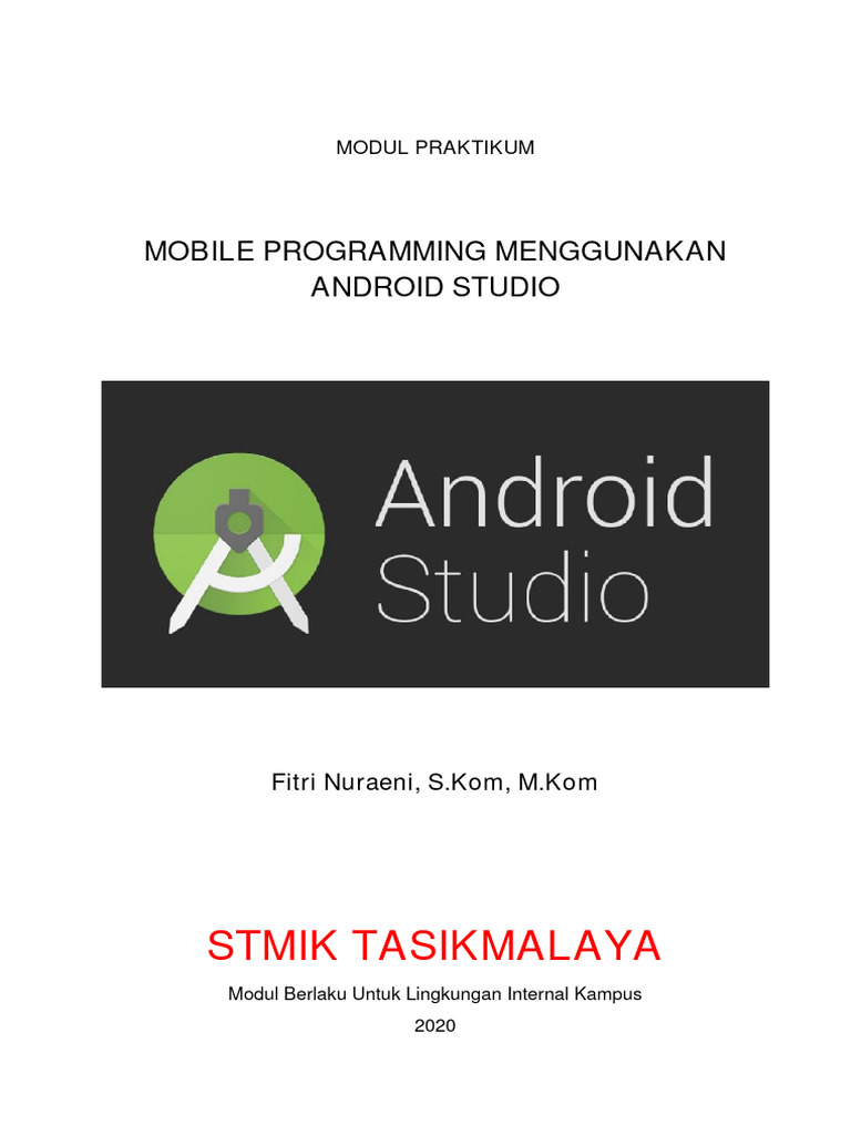 MODUL PRAKTIKUM MOBILE PROGRAMMING 2020 - Part3 | PDF | Komputer