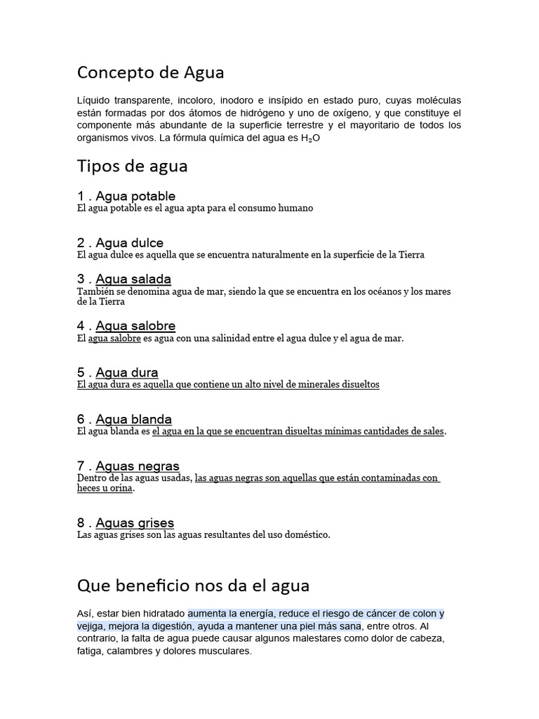 Concepto de Agua | PDF | Agua | Isla