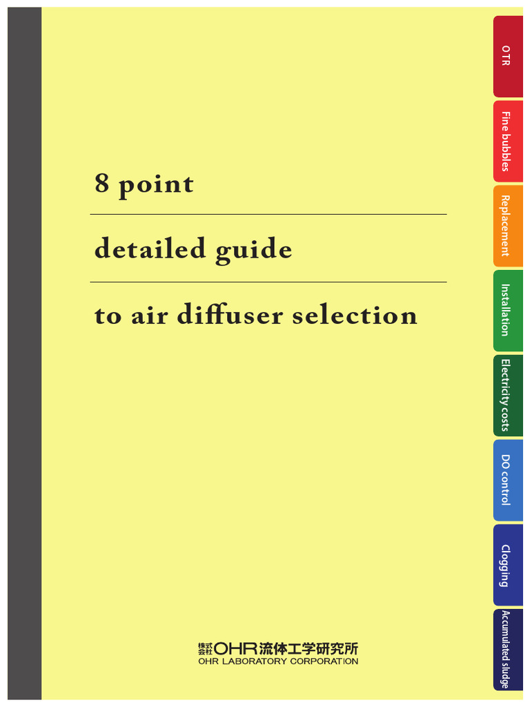 Detailed Guide To Air Diffuser Selection | PDF | Sewage Treatment ...