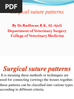 Suture Patterns and Suture Techniques | PDF | Surgical Suture | Medical Procedures