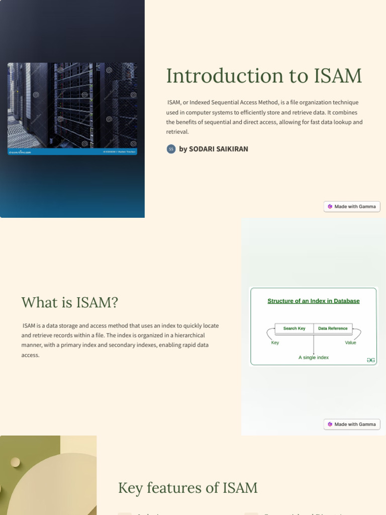 Introduction To ISAM | PDF | Database Index | Databases