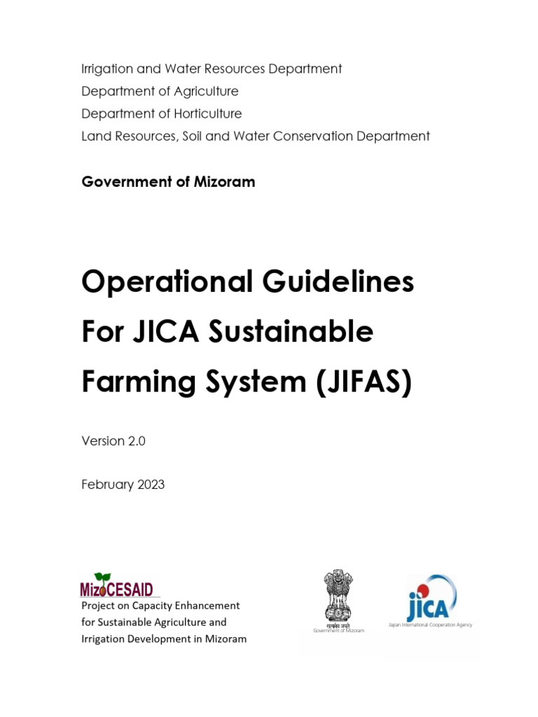 Jifas Operational Guidelines | PDF | Topography | Agriculture
