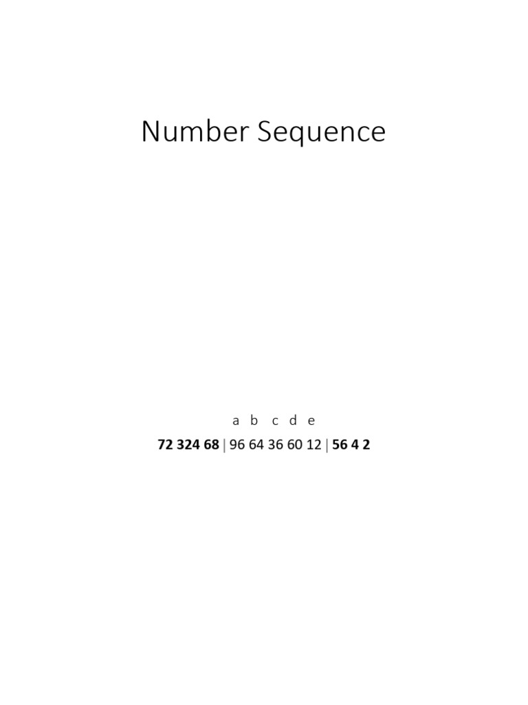 Number Sequence BUMN | PDF | Méthodes et références pédagogiques