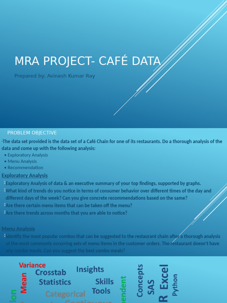 MRA Project Avinash Ray | PDF | Menu | Restaurants