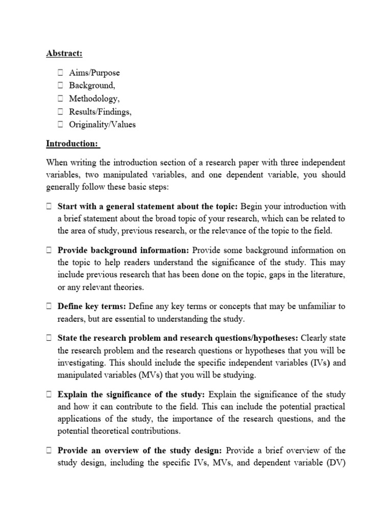 Thesis or Paper Writing 1 | PDF | Methodology | Sampling (Statistics)