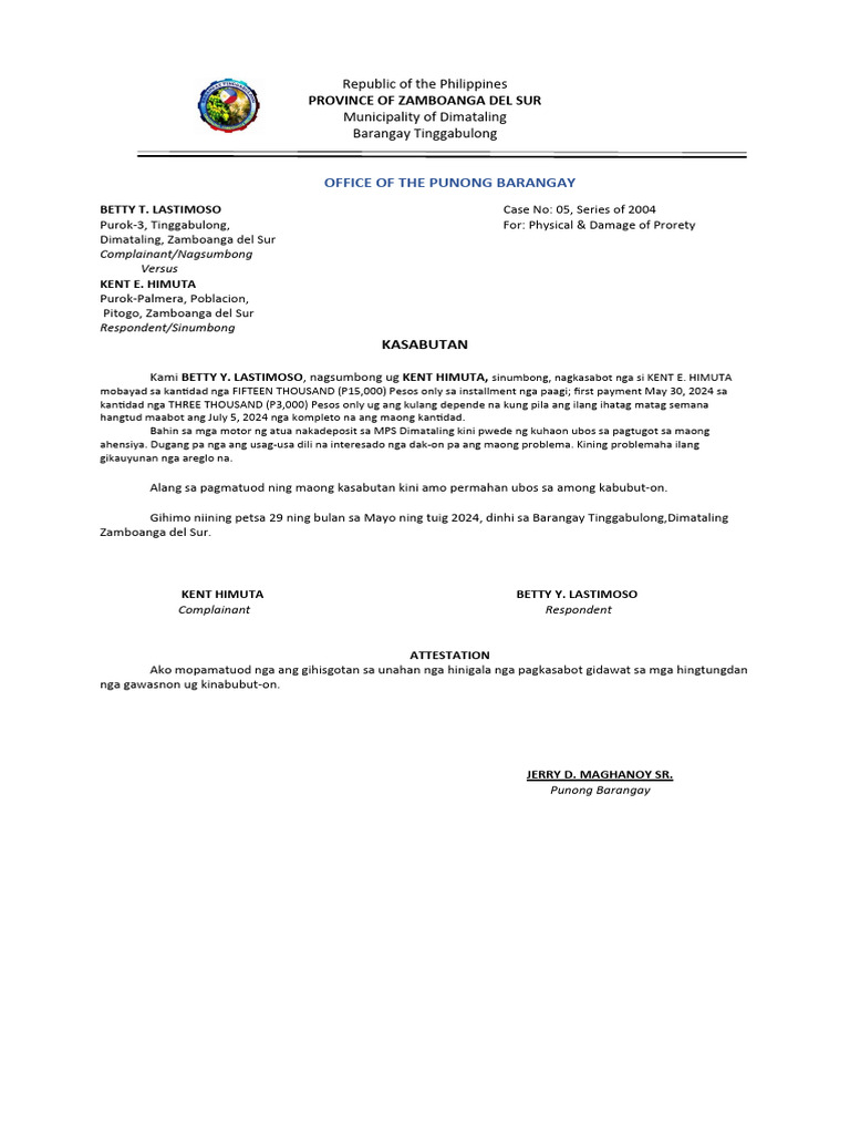 Amicable Settlement | PDF